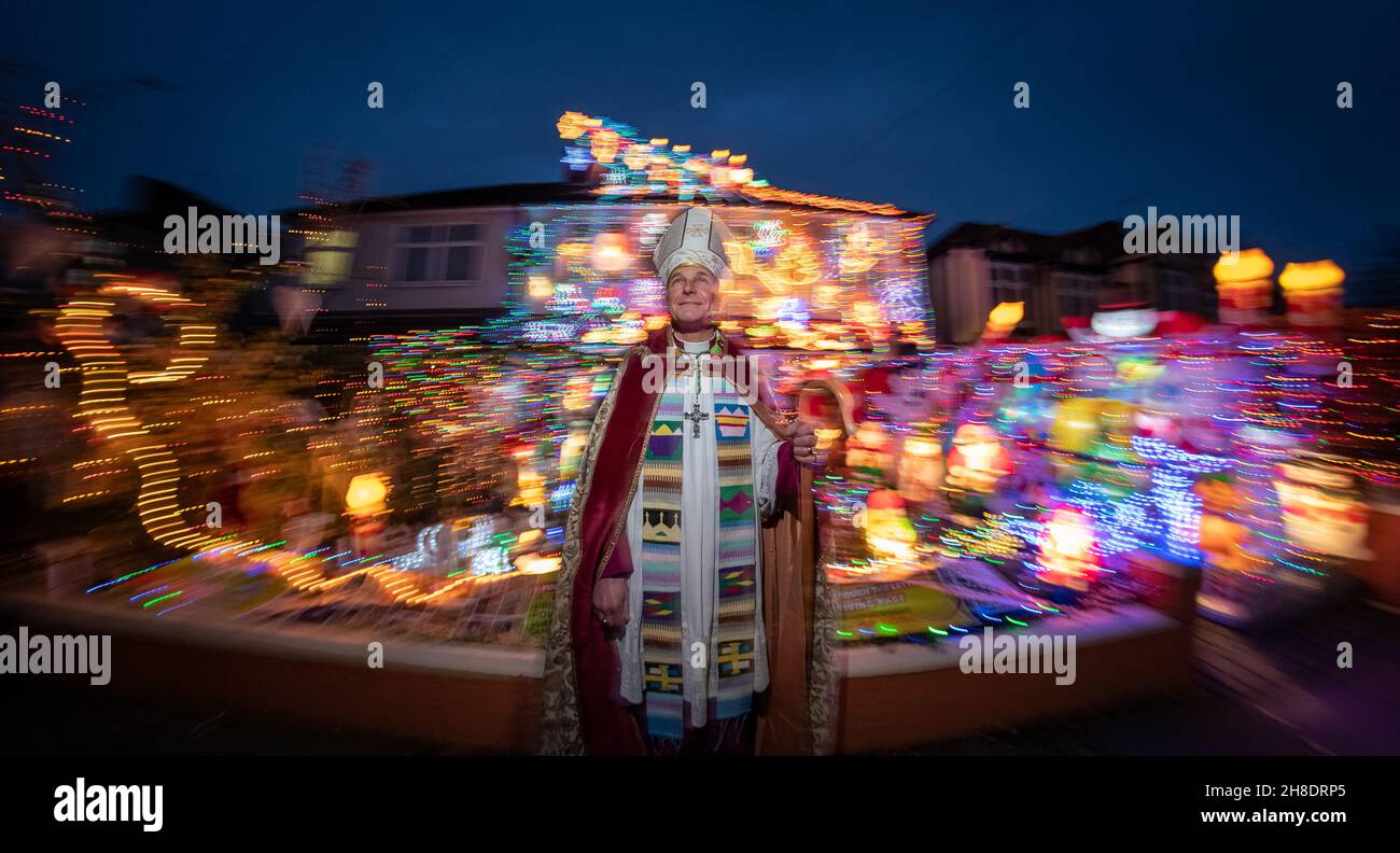 London, UK. 29th Nov, 2021. Spectacular Christmas house lights display ...