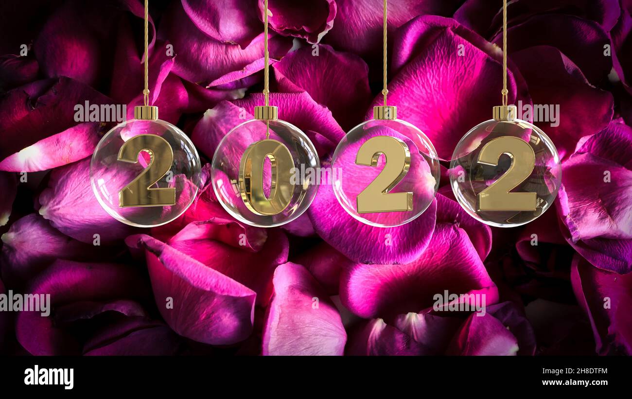 New Year 2022 With Roses