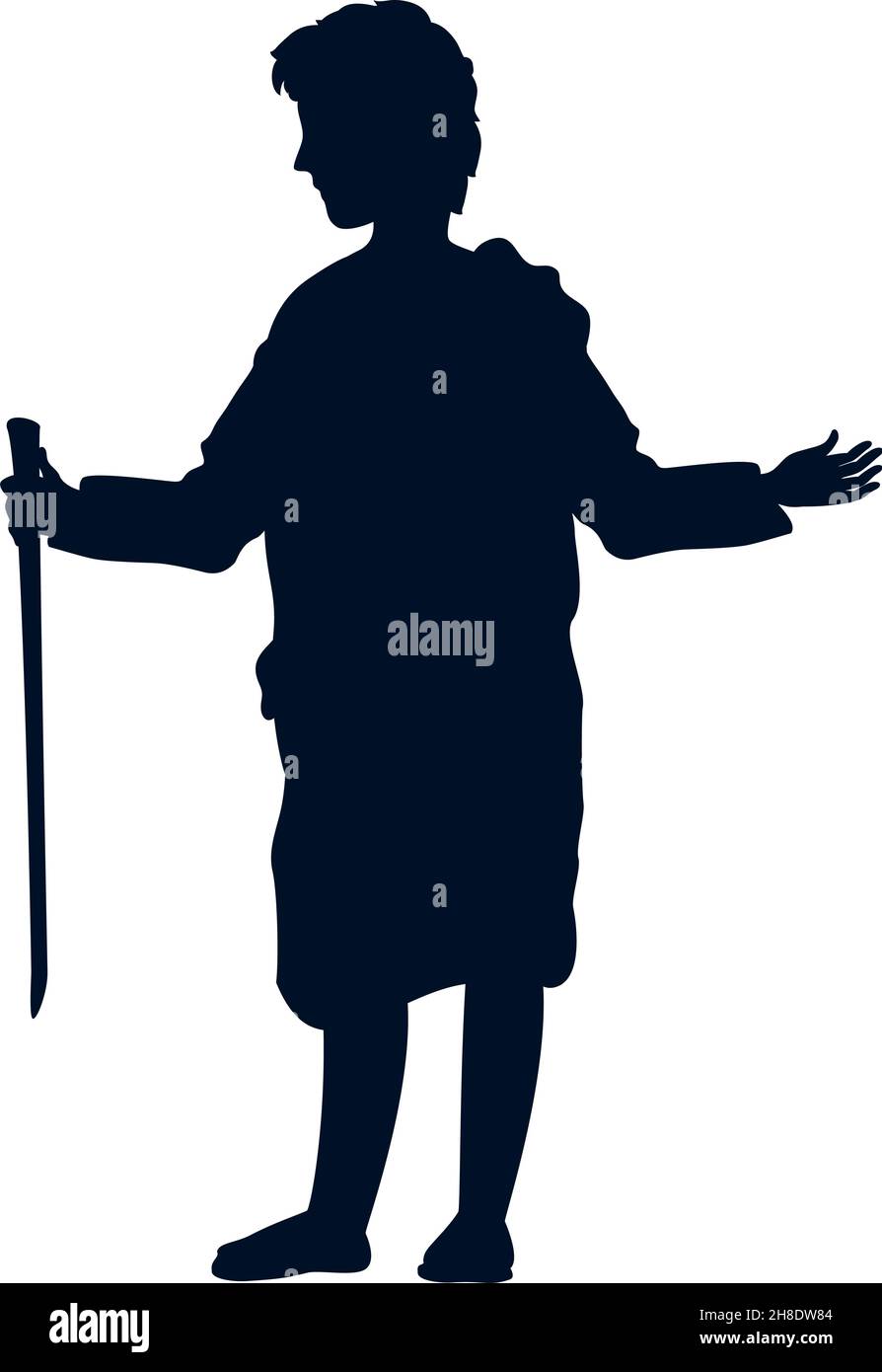 shepherd man icon on white background Stock Vector Image & Art - Alamy