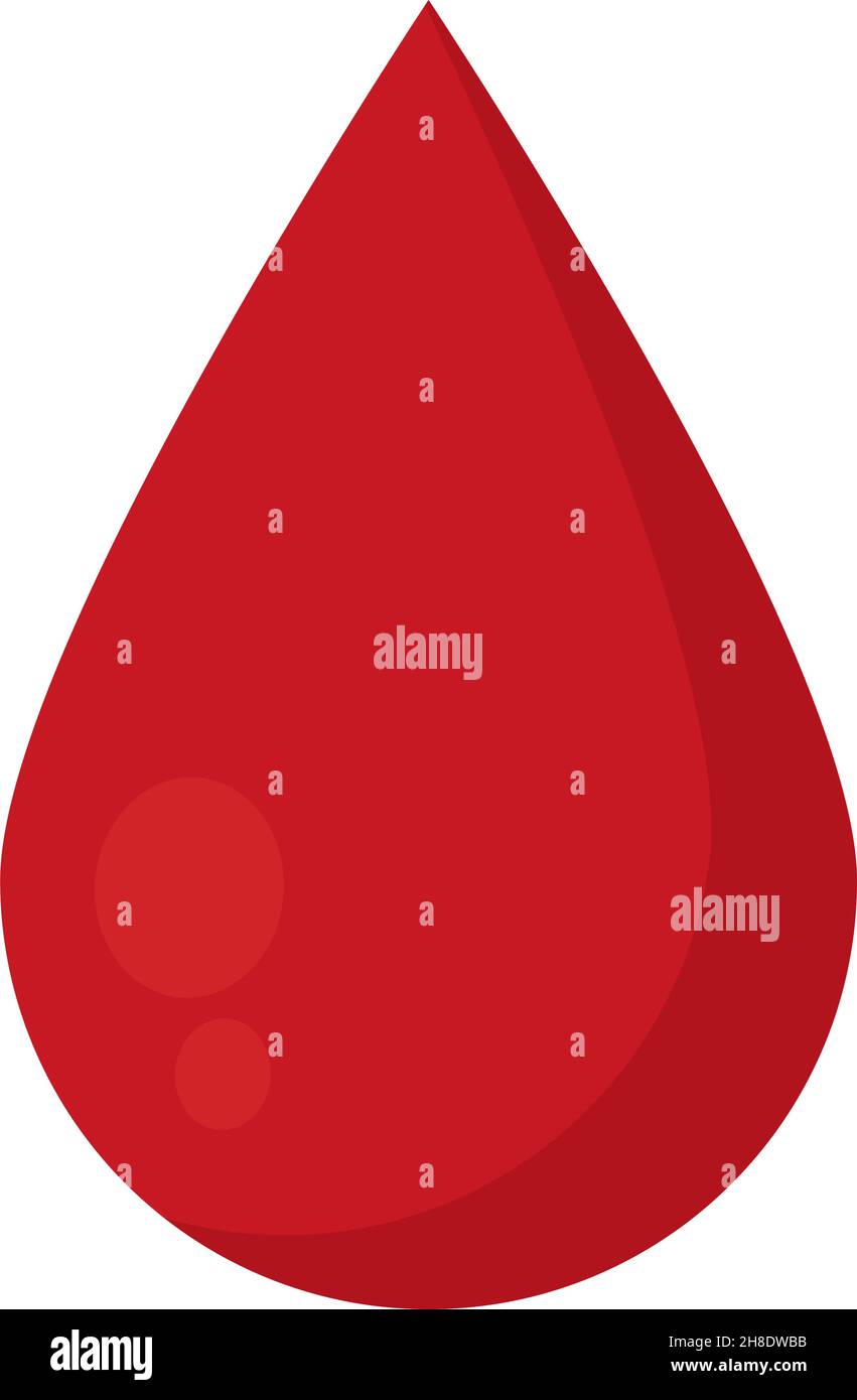 red drop icon on white background Stock Vector Image & Art - Alamy