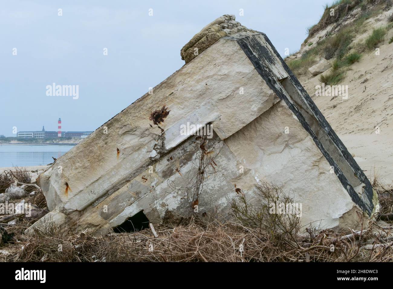 WWII German blockhaus, Authie Bay, Berck sur Mer, Pas de Calais ...
