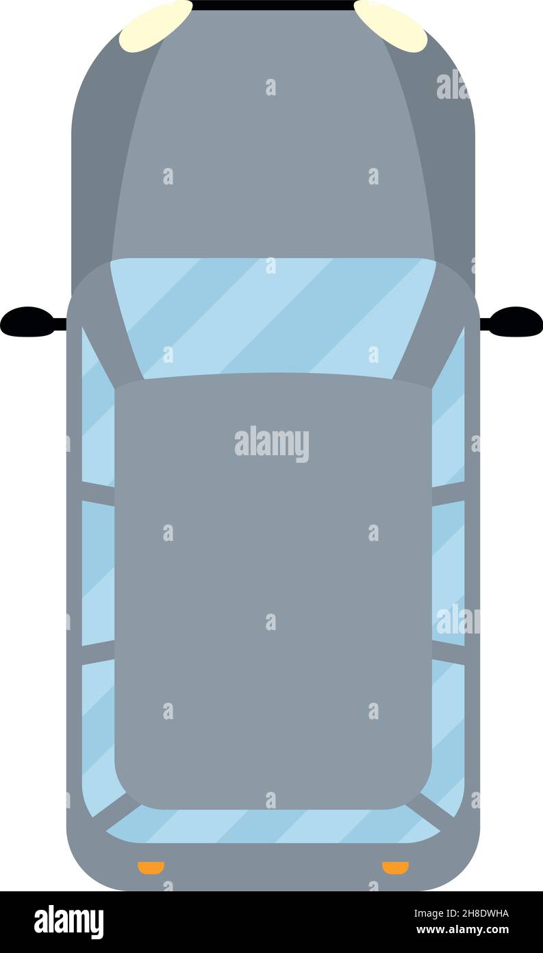 top view of gray car icon Stock Vector Image & Art - Alamy