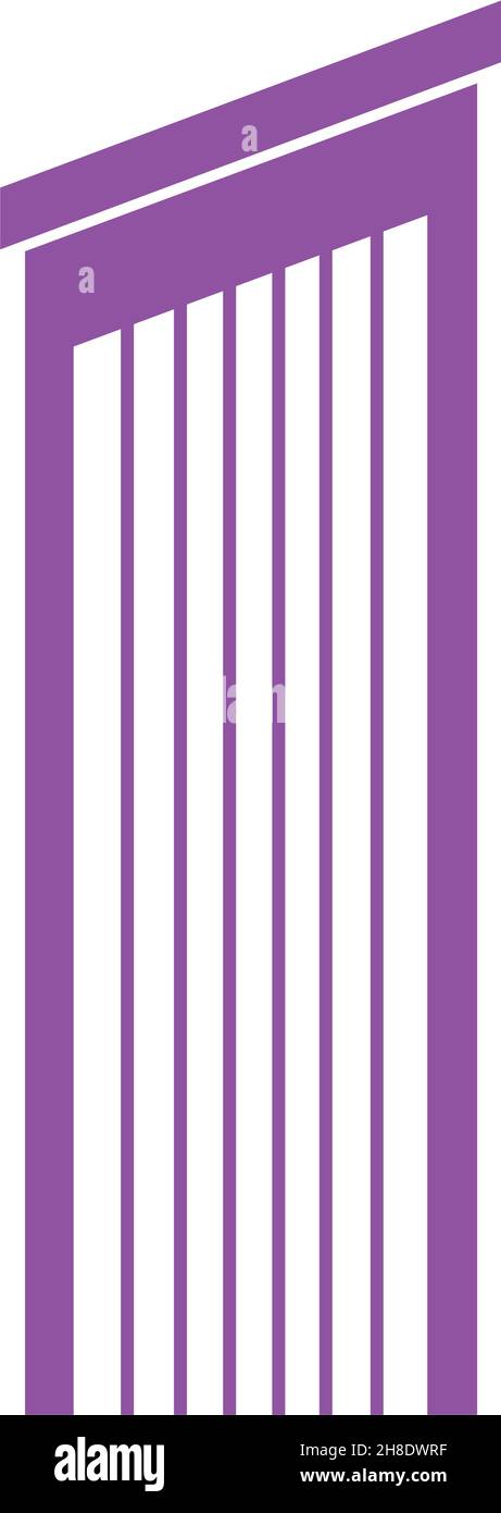 purple city building icon on white background Stock Vector Image & Art ...