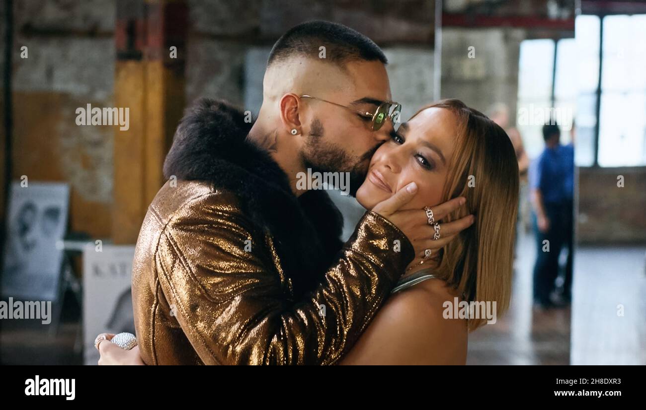 USA. Jennifer Lopez and Maluma in a scene from the (C)Universal ...