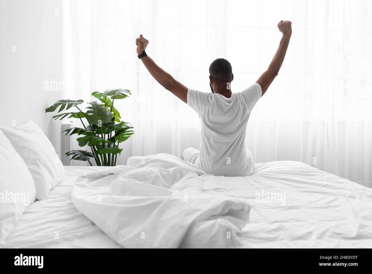 Waking Up Happy Guy