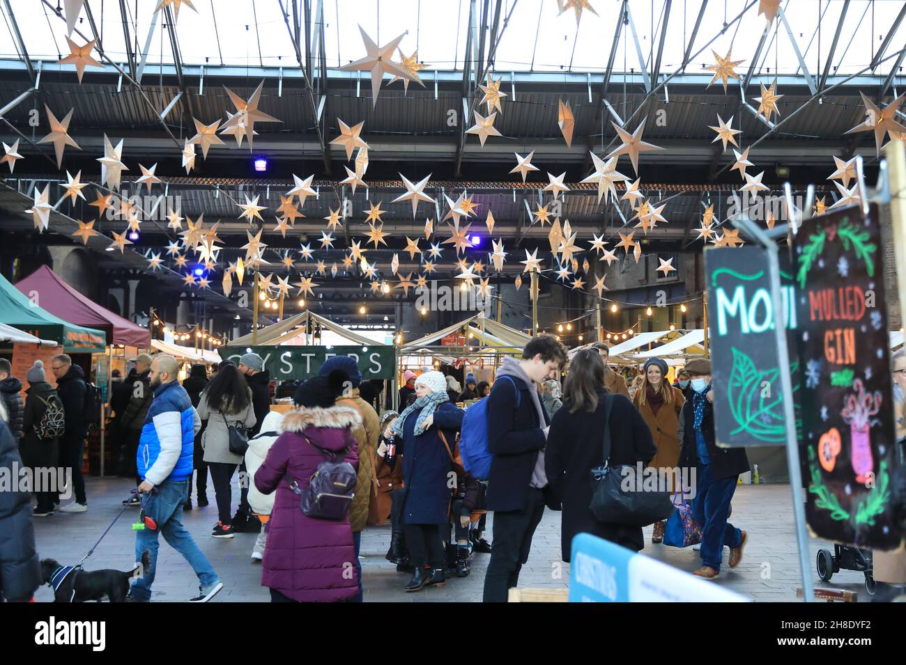 The Canopy Christmas Market near Granary Square at KIngs Cross, north ...