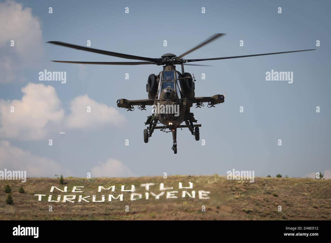 ANKARA, TURKEY - JUNE 26, 2021: Turkish Police Force Atak T-129 ...