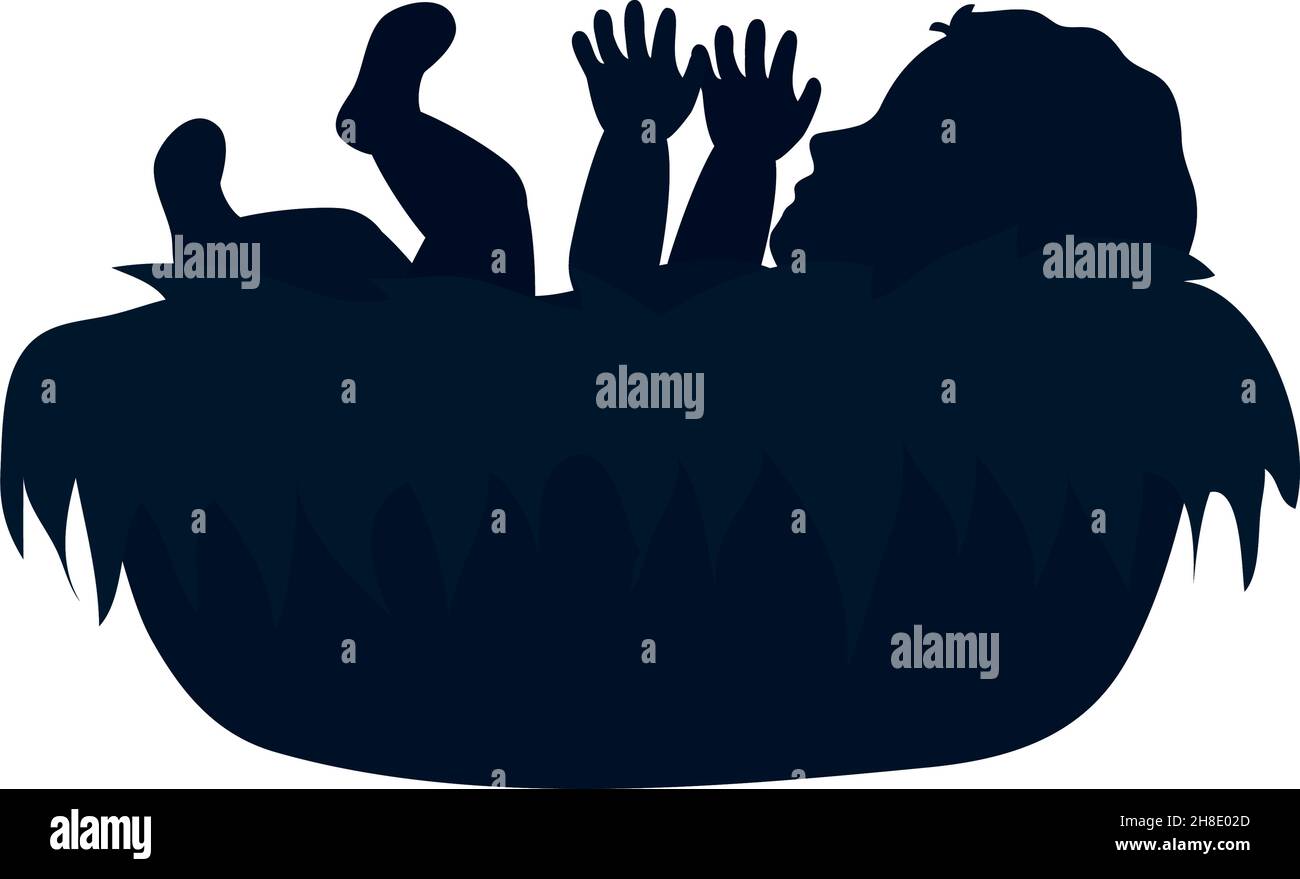 baby jesus on straw cradle Stock Vector Image & Art - Alamy