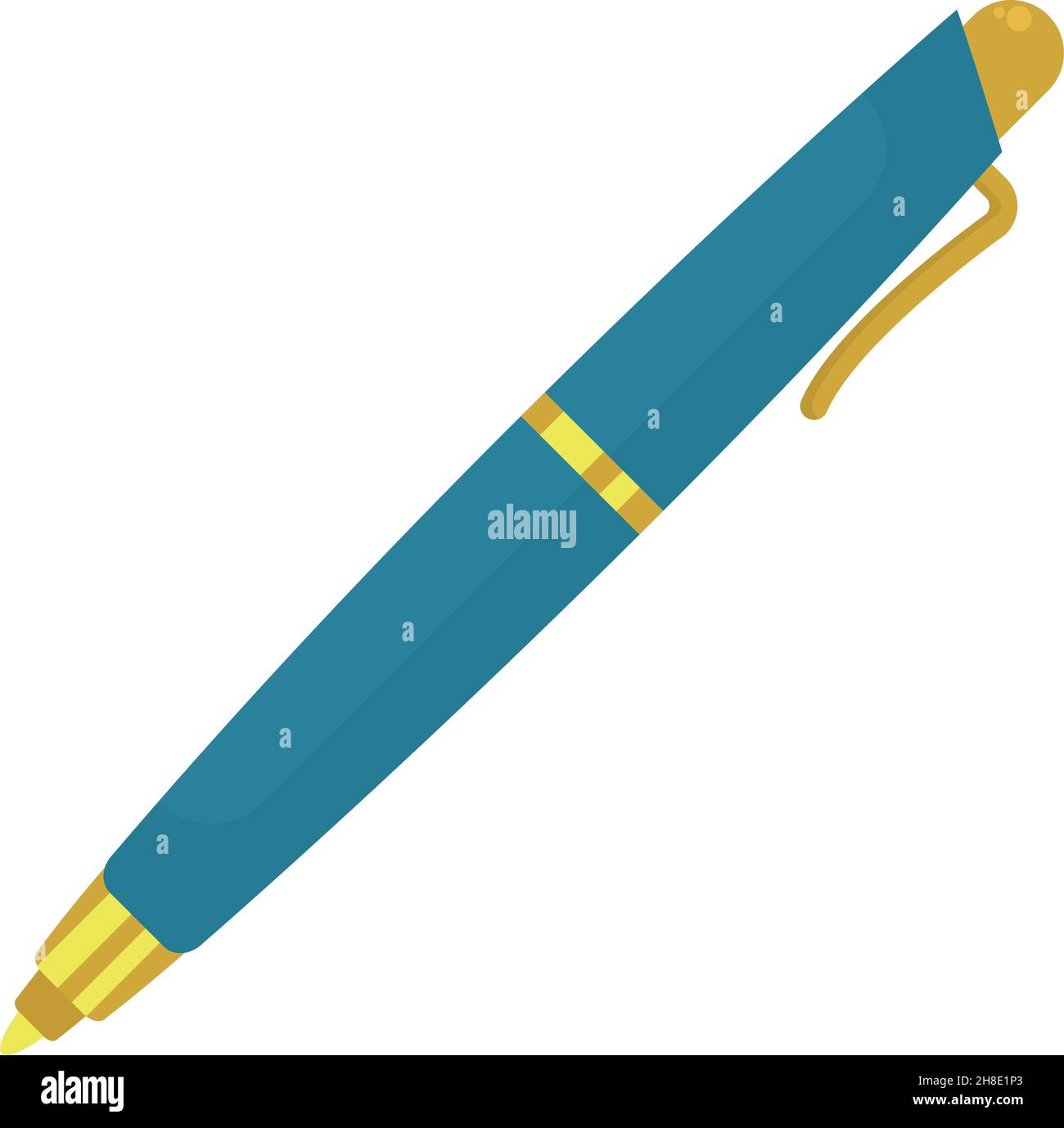 elegant pen icon on white background Stock Vector Image & Art - Alamy