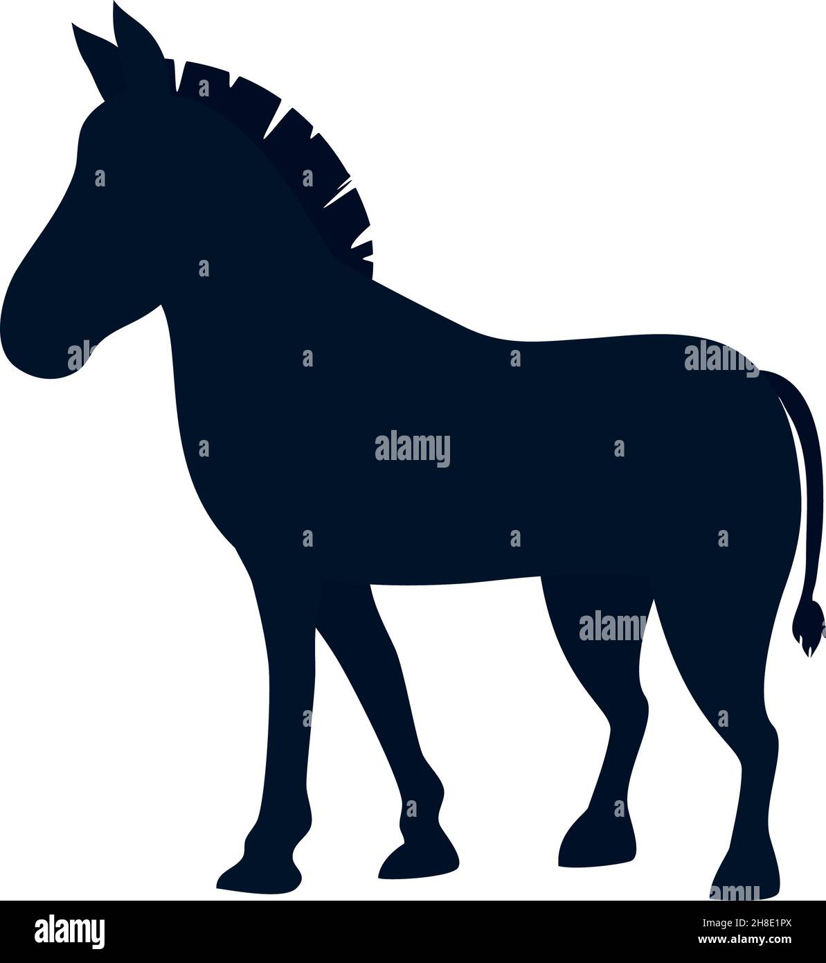 Donkey animal silhouette on Cut Out Stock Images & Pictures - Alamy