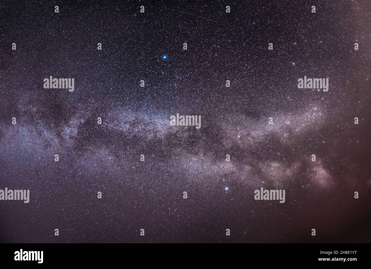 Real Night Sky Stars With Milky Way Galaxy. Natural Starry Sky ...
