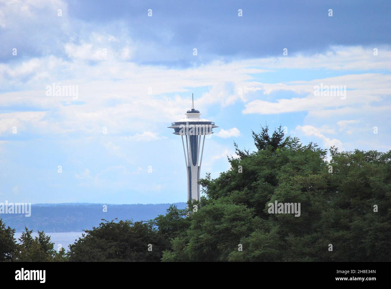 Space Needle observation deck in Seattle, USA Stock Photo - Alamy