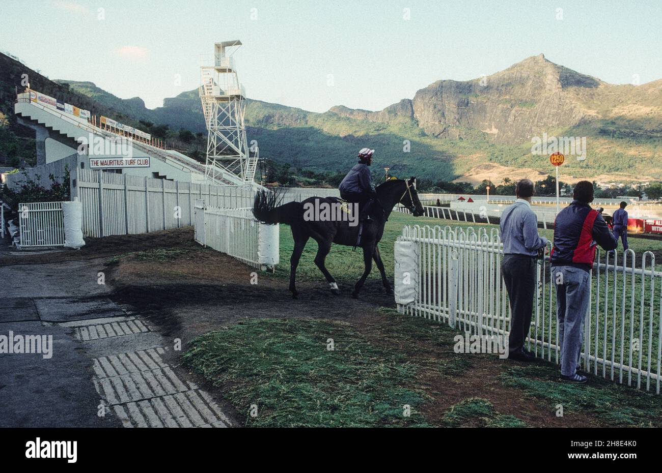 Early morning training at the Mauritius Turf Club at Port Louis: A ...