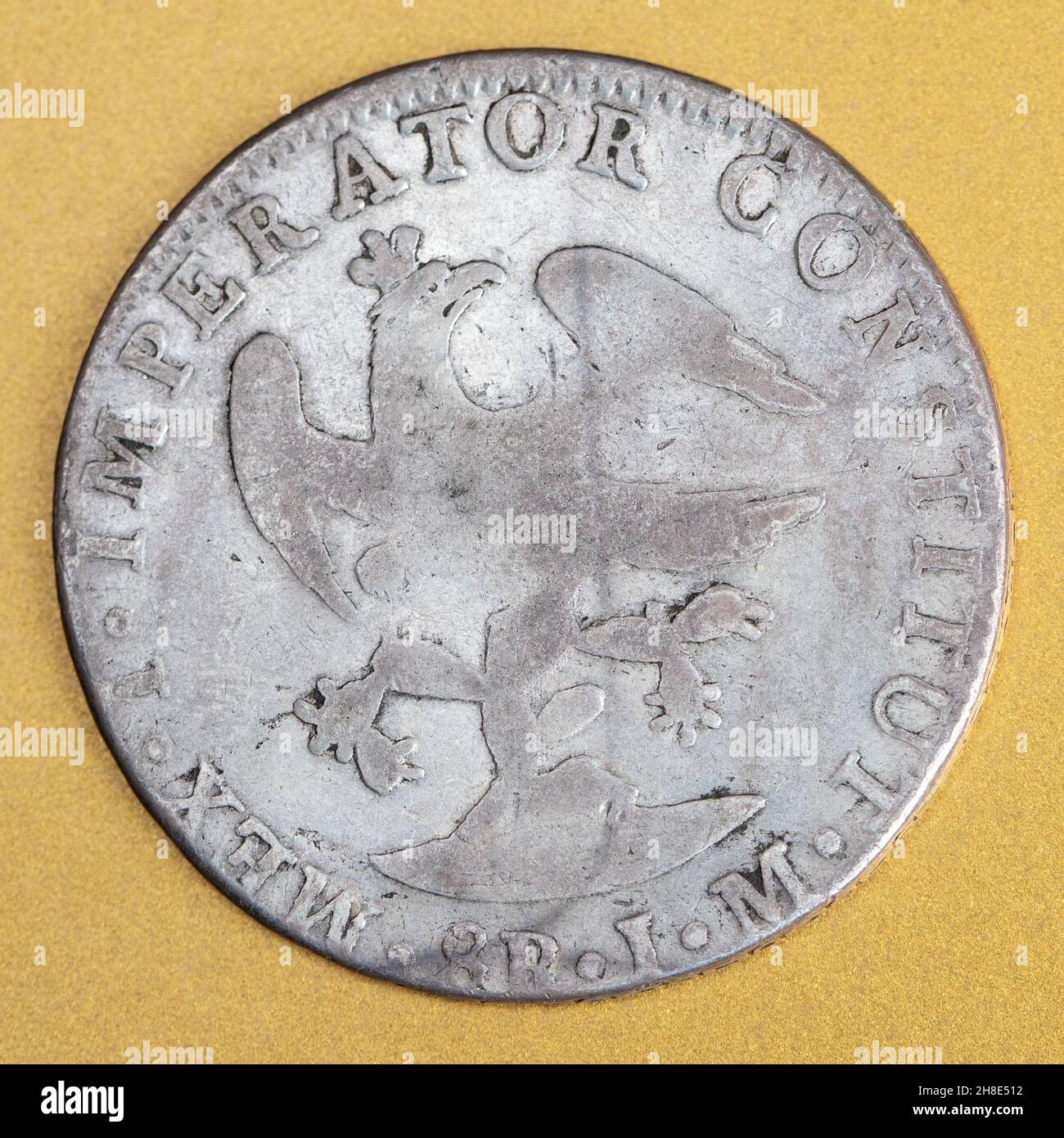 Antique 1823 Eight Reales Silver Coin From The Augustin 1 Iturbide Era ...