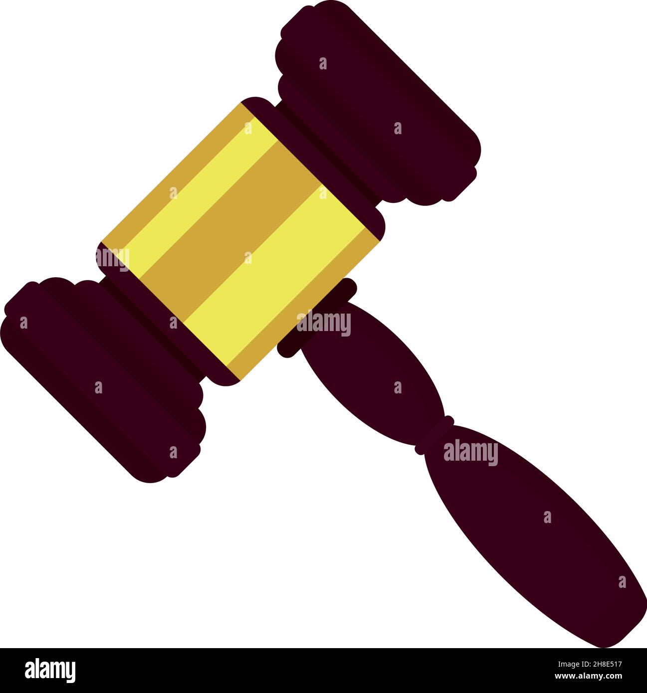 gavel icon on white background Stock Vector Image & Art - Alamy