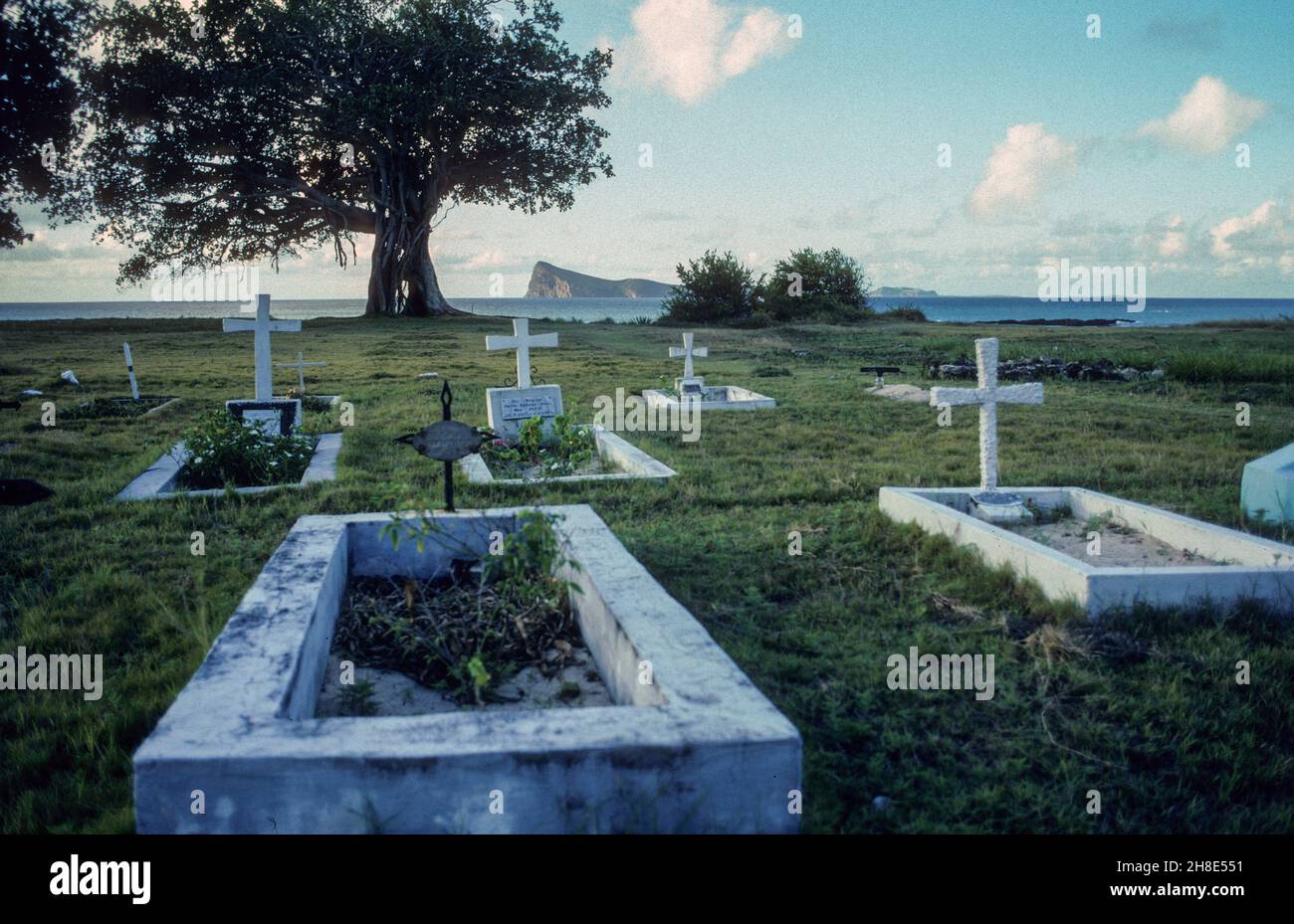 The old windswept cemetery at Cap Malheureux the Northern tip of ...