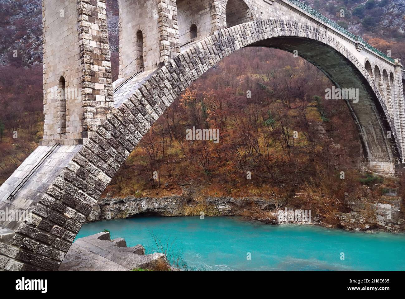 Slovenia. WWI, the Solkan bridge has got the widest stone-arch that was ...