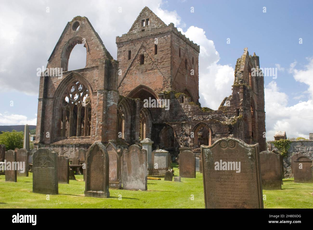 Sweetheart Abbey, New Abbey, Dumfries & Galloway, Scotland Stock Photo ...