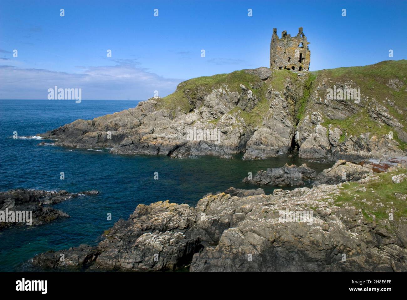Dunskey Castle, Portpatrick, Rhins, Wigtownshire; Dumfries & Galloway ...