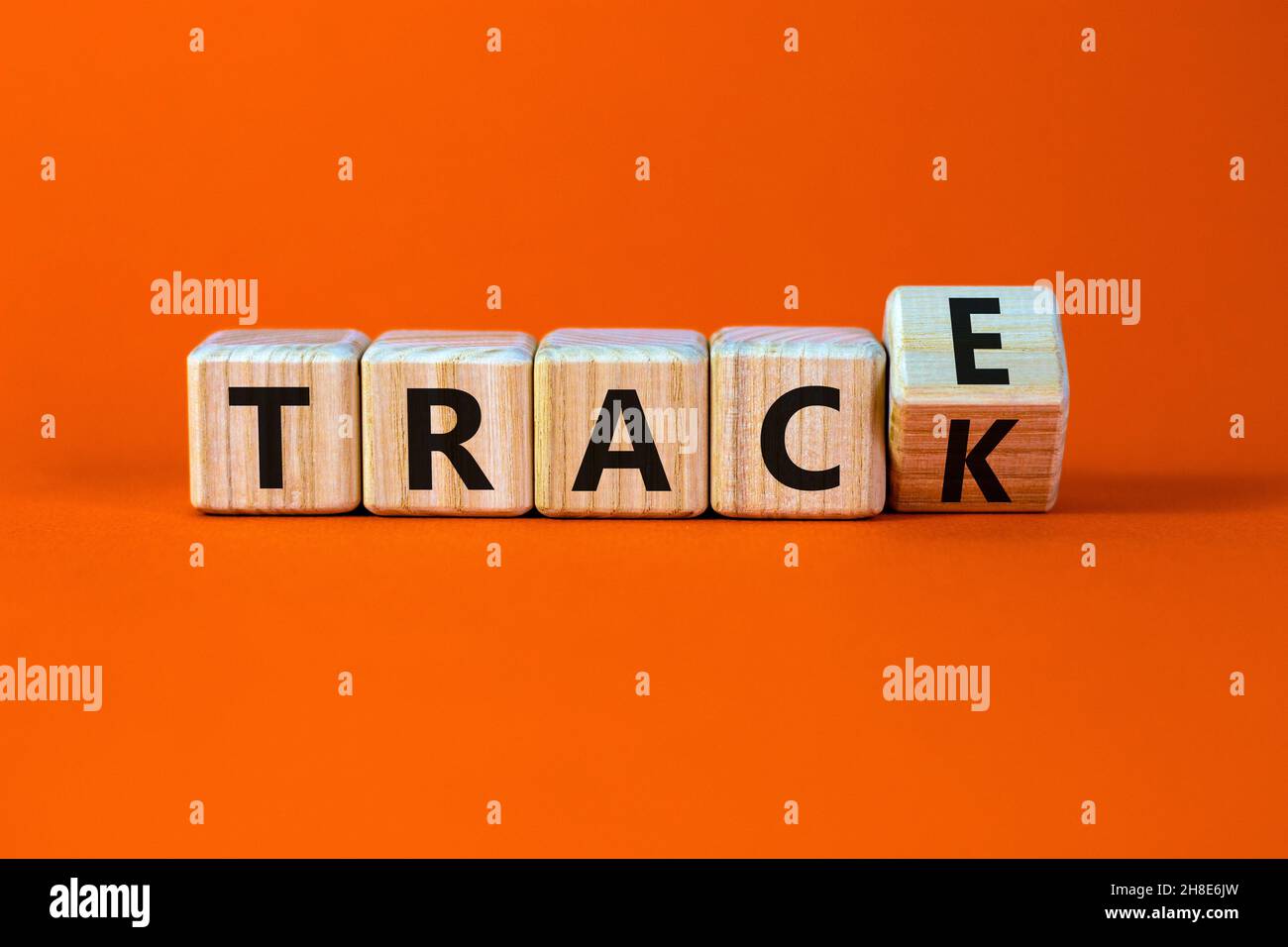 Trace and track symbol. Coronavirus Covid-19 problems. Turned a wooden ...