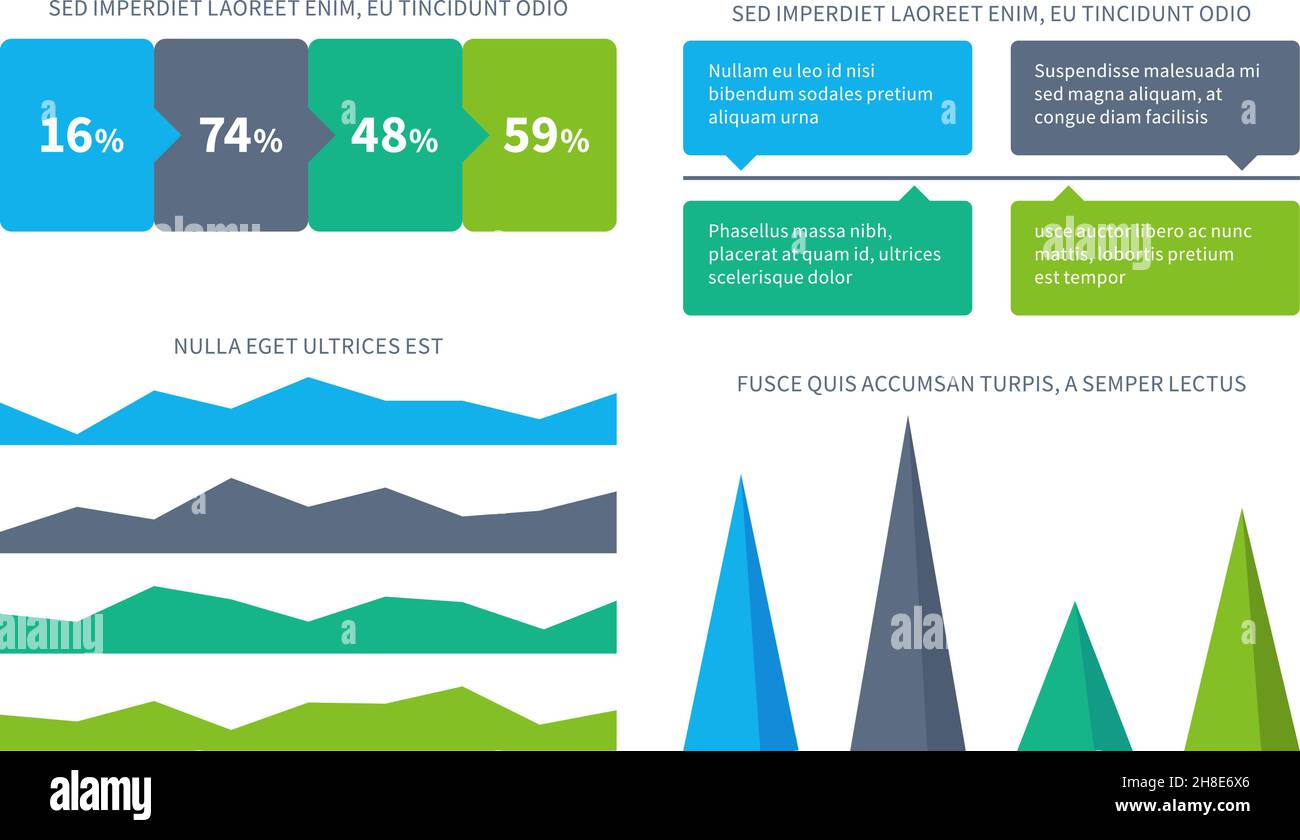 Infographics. Business presentation flowchart. Data visualization bars ...