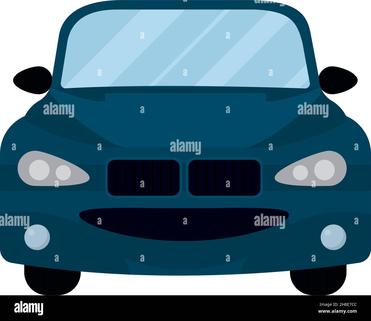 Blue car icon on white background Stock Vector Image & Art - Alamy