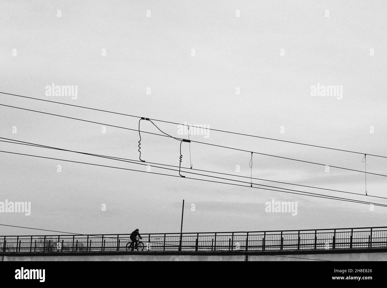 Crossing the bridge Stock Photo - Alamy