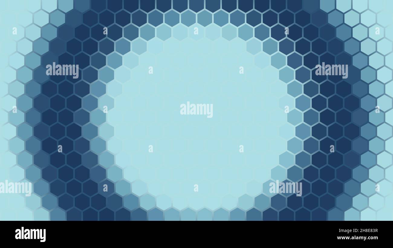 3D rendering of a background based on a hexagonal technological grid ...