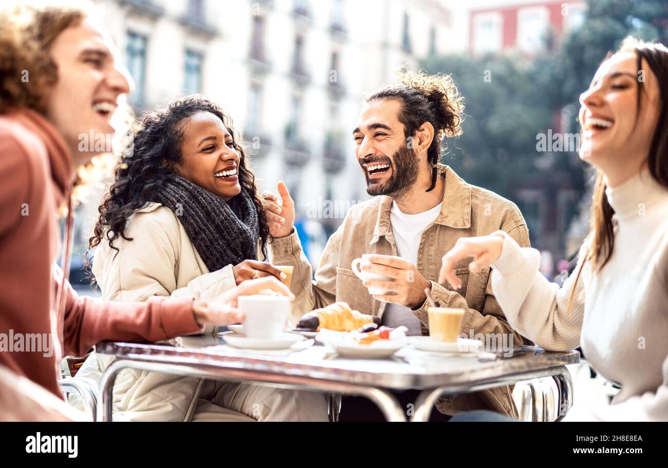 Multicultural family group having fun hi-res stock photography and ...