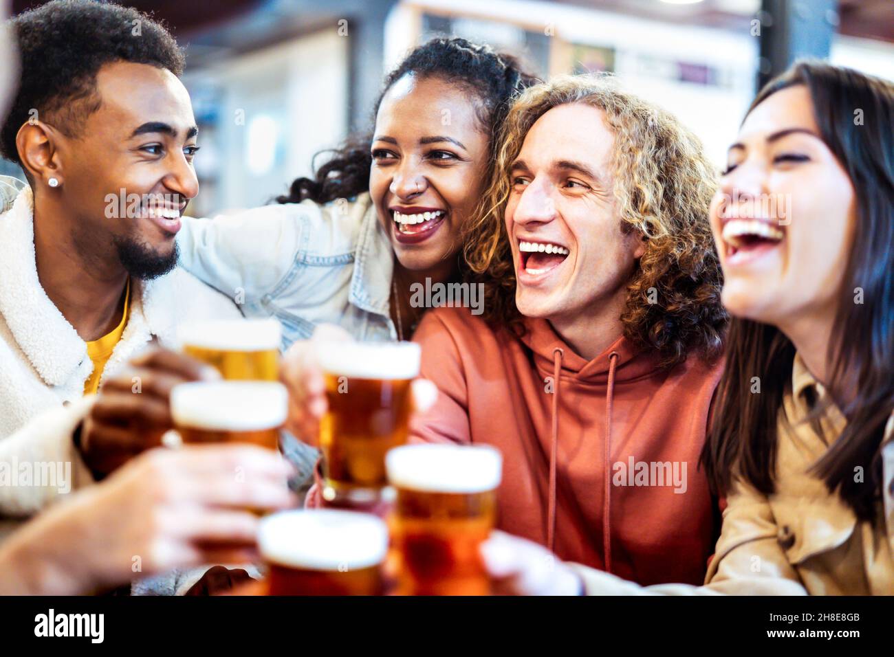 Multicultural students bar hi-res stock photography and images - Alamy