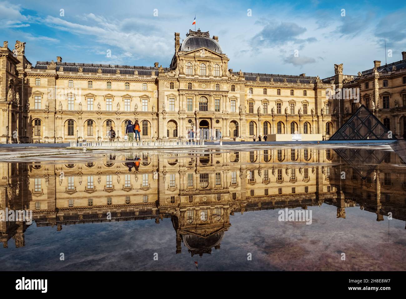 Reflection at the Louvre Museum in Paris, France Stock Photo - Alamy