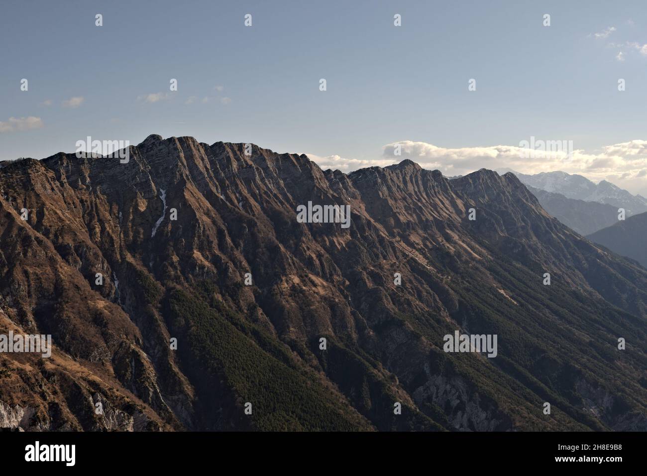 Aerial view of a beautiful mountain range during daylight Stock Photo ...