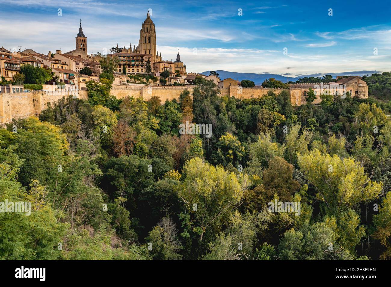 View of the Castilian city of Segovia in Spain Stock Photo - Alamy