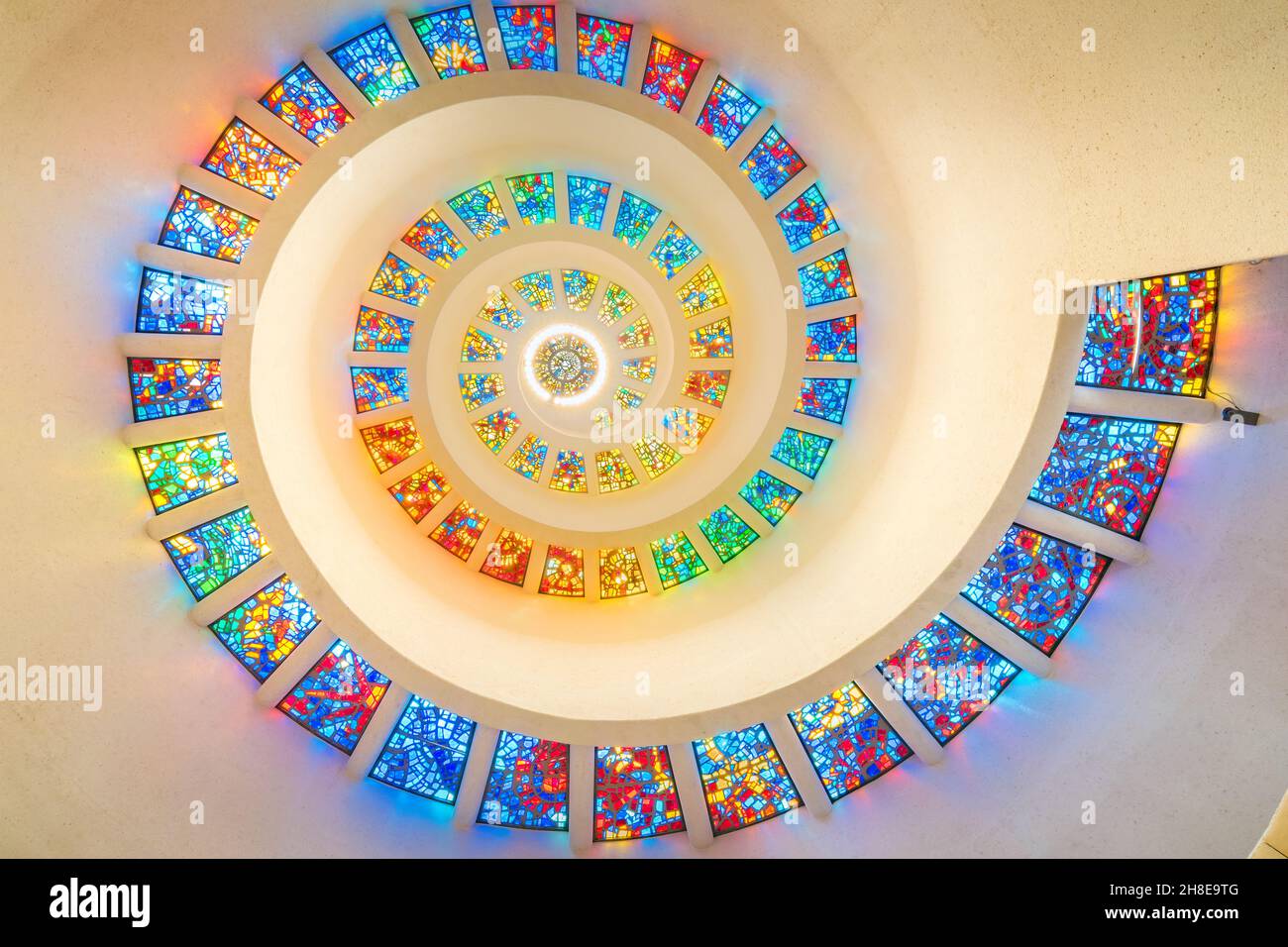 Glory Window by artist Gabriel Loire in the Chapel of Thanksgiving, an ...