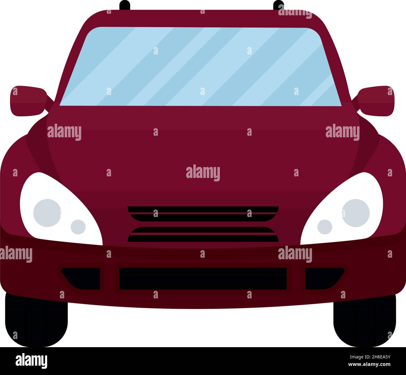 red car icon on white background Stock Vector Image & Art - Alamy
