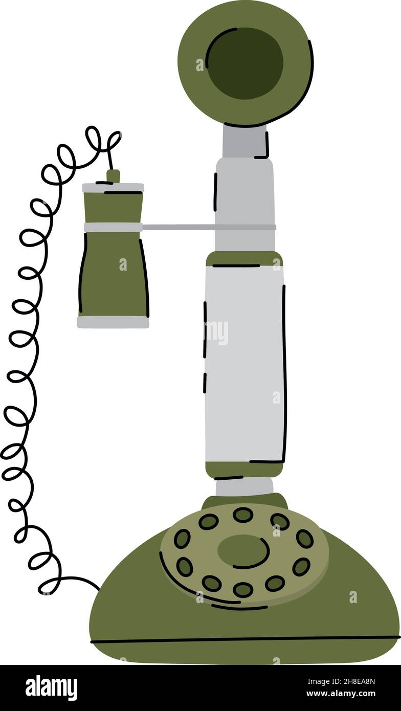 Candlestick Telephone icon on white background Stock Vector Image & Art ...