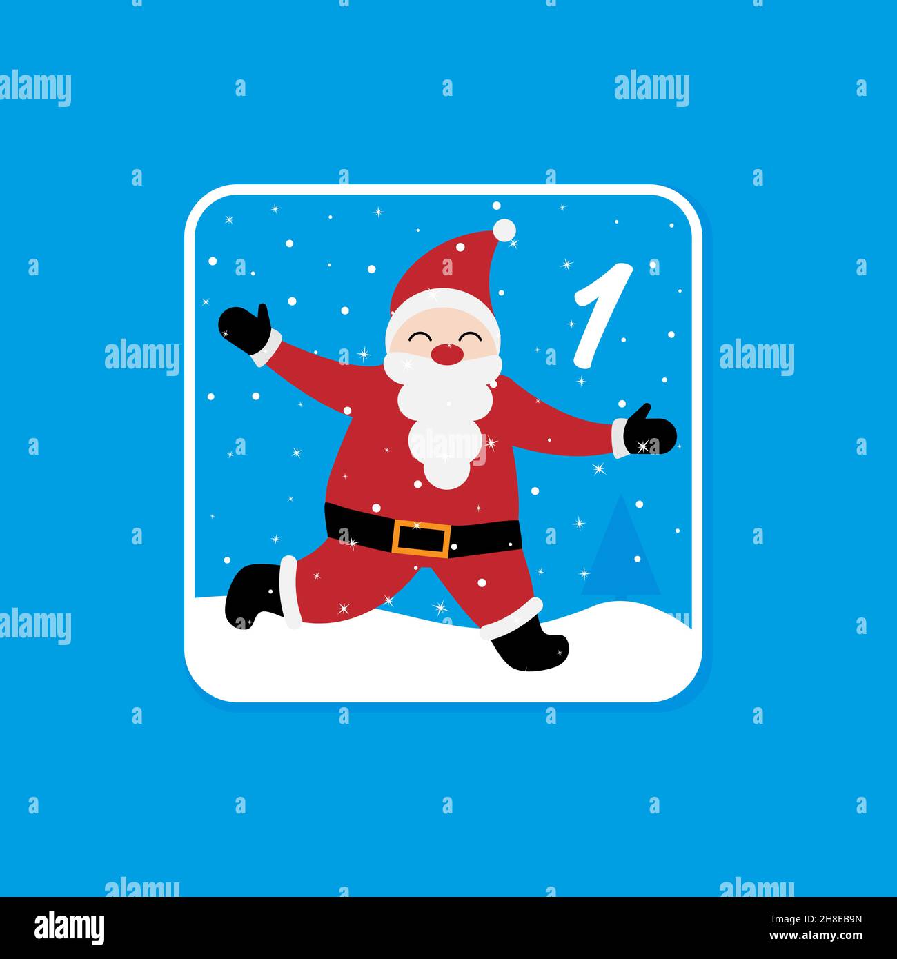 Advent calendar house Stock Vector Images - Alamy