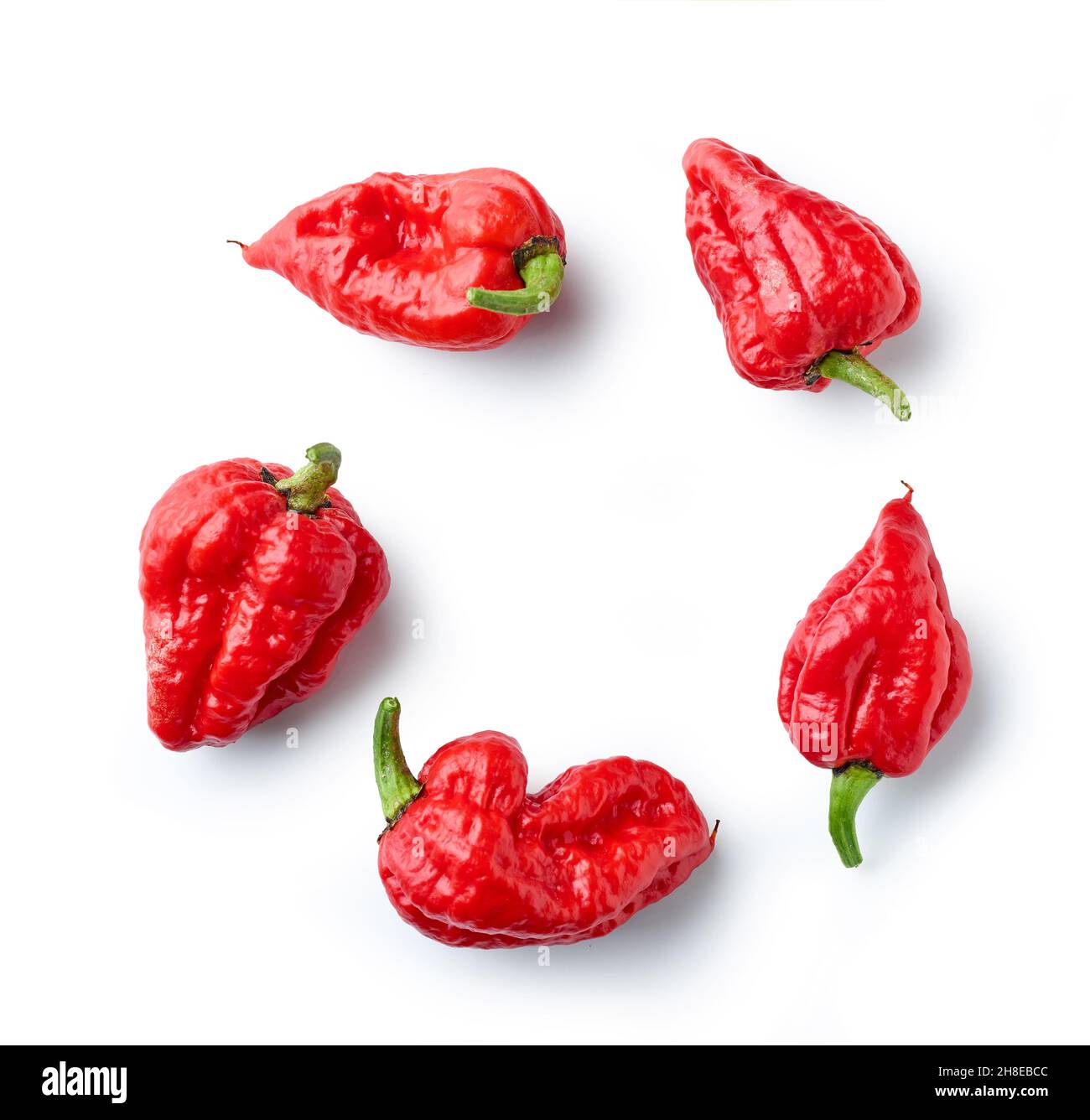 Chile pepper top view Cut Out Stock Images & Pictures - Alamy