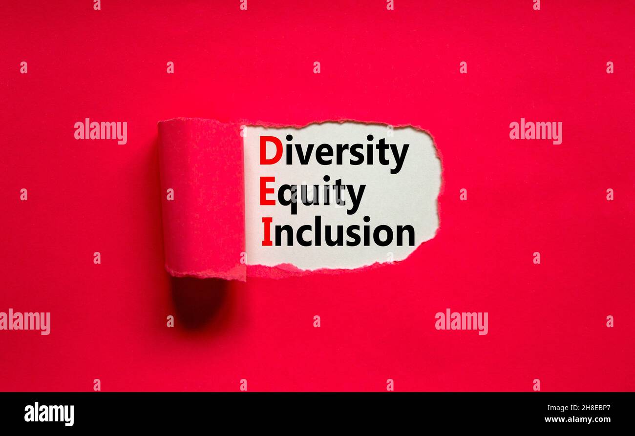 Diversity, equity, inclusion DEI symbol. Words DEI, diversity, equity ...