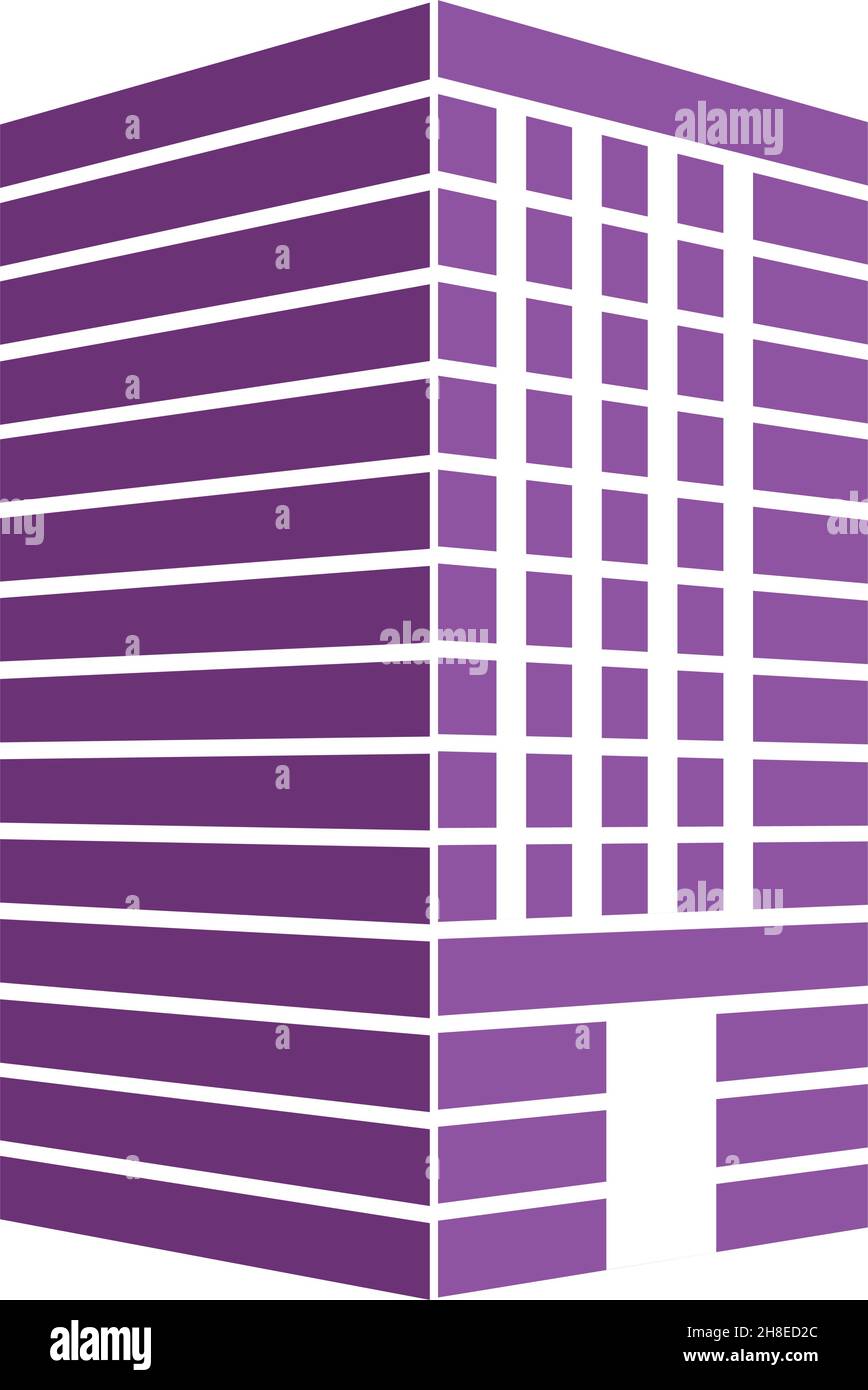 striped city building on white background Stock Vector Image & Art - Alamy