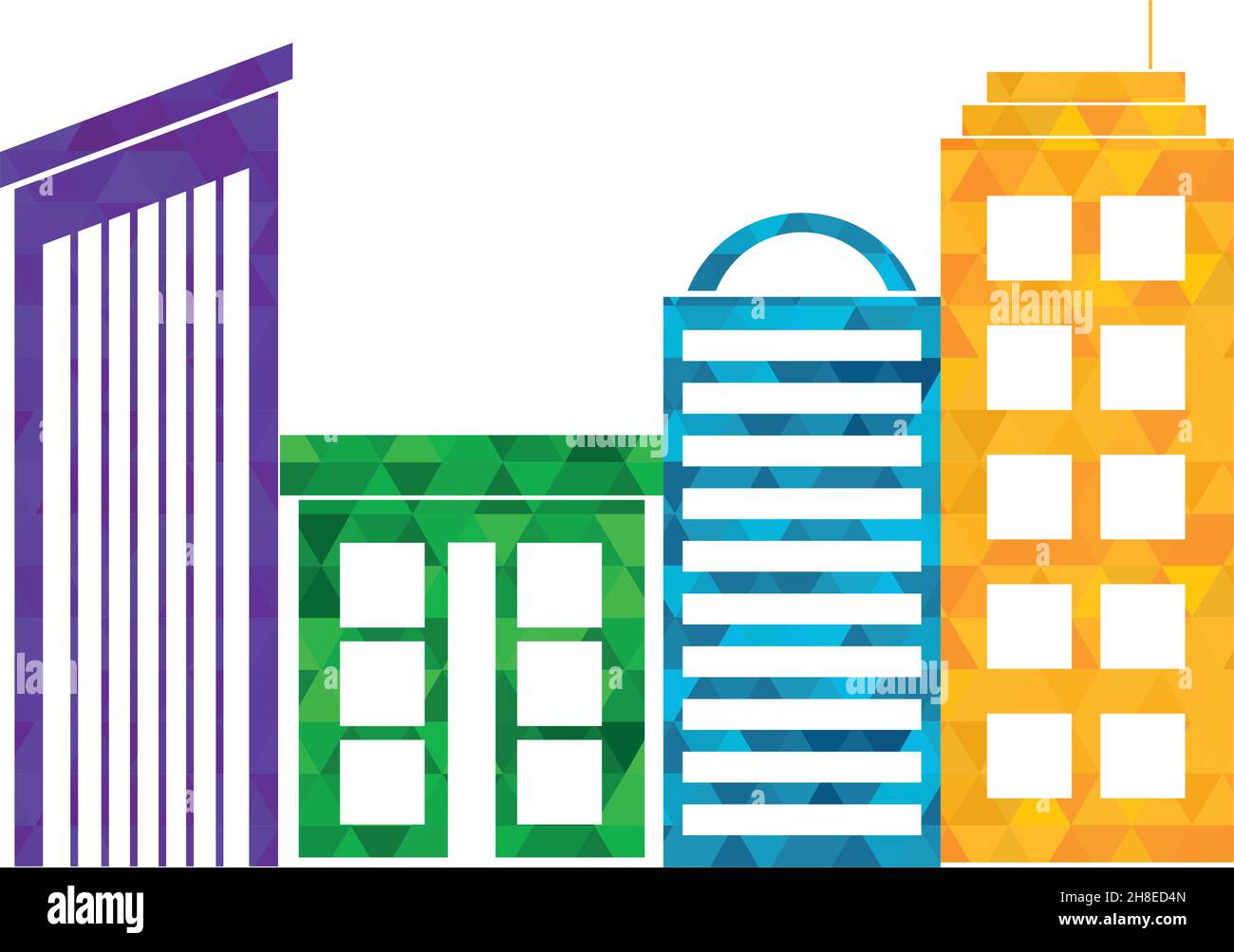 city buildings with abstract design Stock Vector Image & Art - Alamy