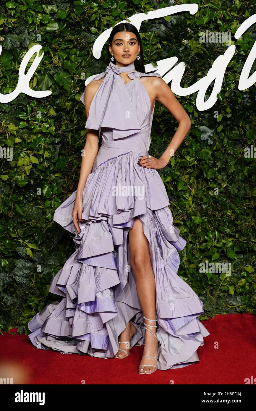 Neelam Gill attending the Fashion Awards 2021 at the Royal Albert Hall ...