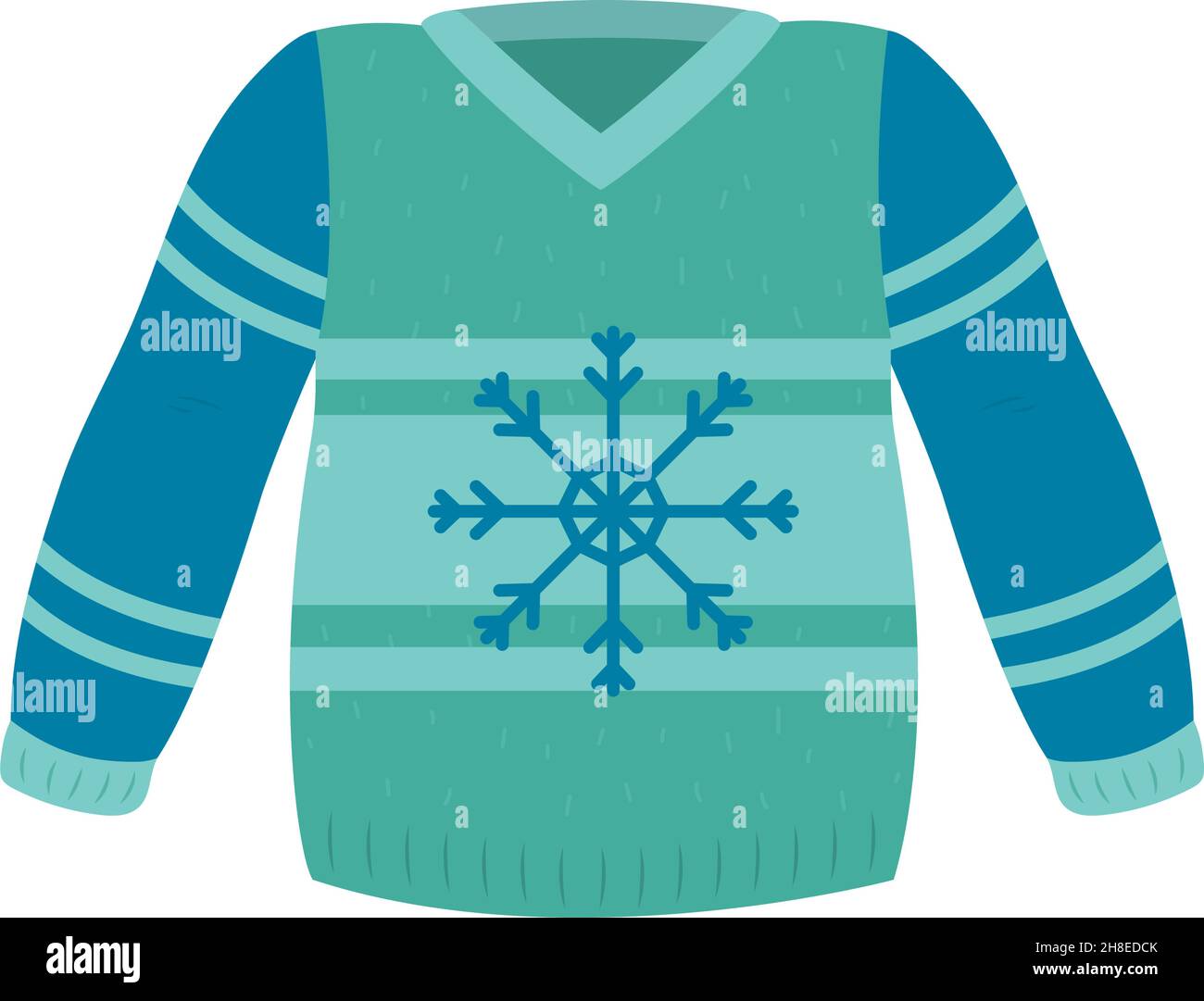 Christmas sweater with snowflake design Stock Vector Image & Art - Alamy