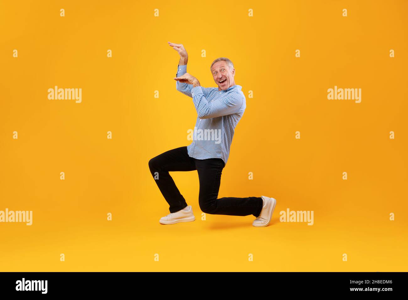 Cool old man bright background hi-res stock photography and images - Alamy