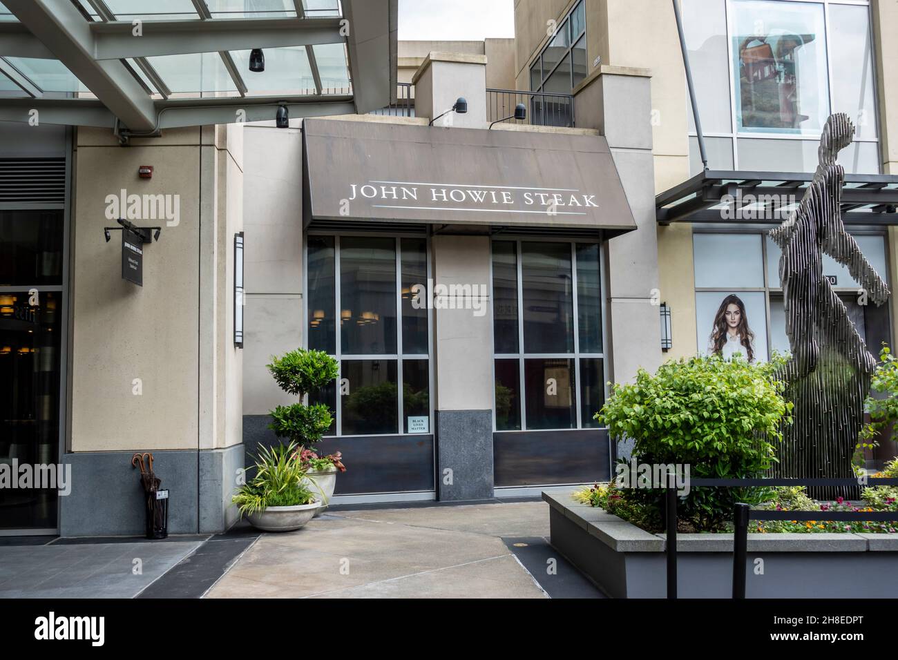 Bellevue, WA USA - circa June 2021: Street view of John Howie ...