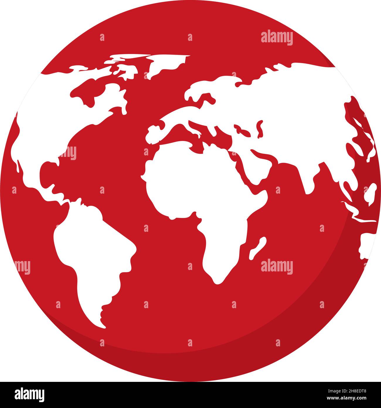 earth planet icon on white background Stock Vector Image & Art - Alamy