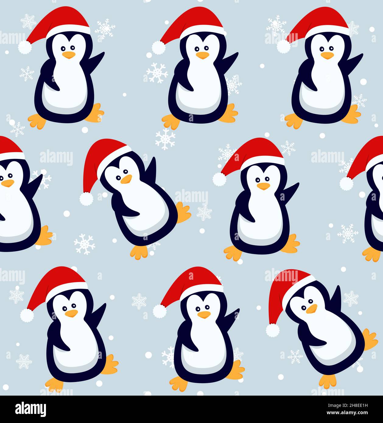 Christmas Penguins Wallpaper
