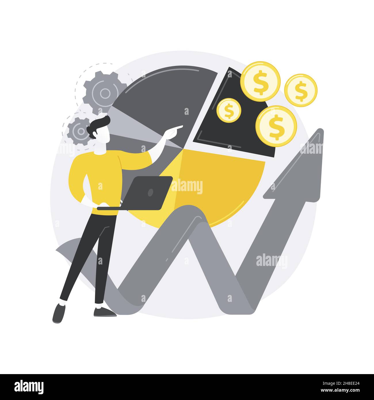 Business solution abstract concept vector illustration Stock Vector ...