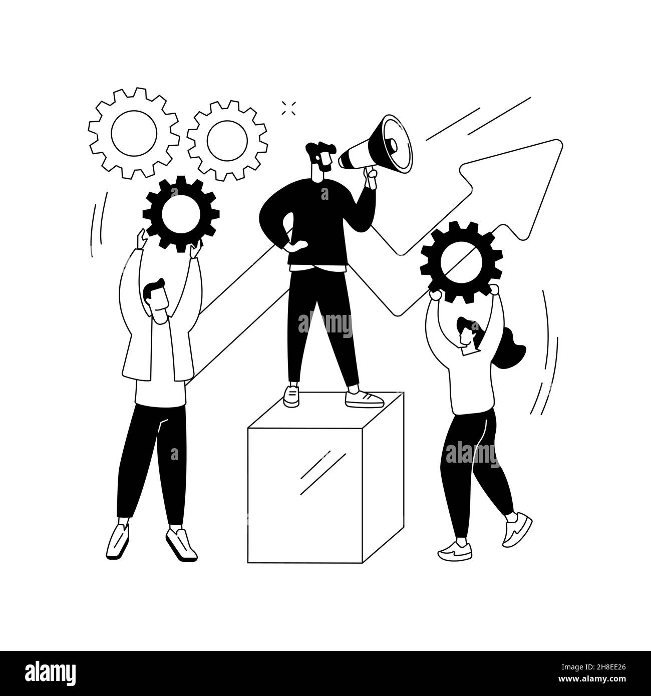 Leadership abstract concept vector illustration Stock Vector Image ...