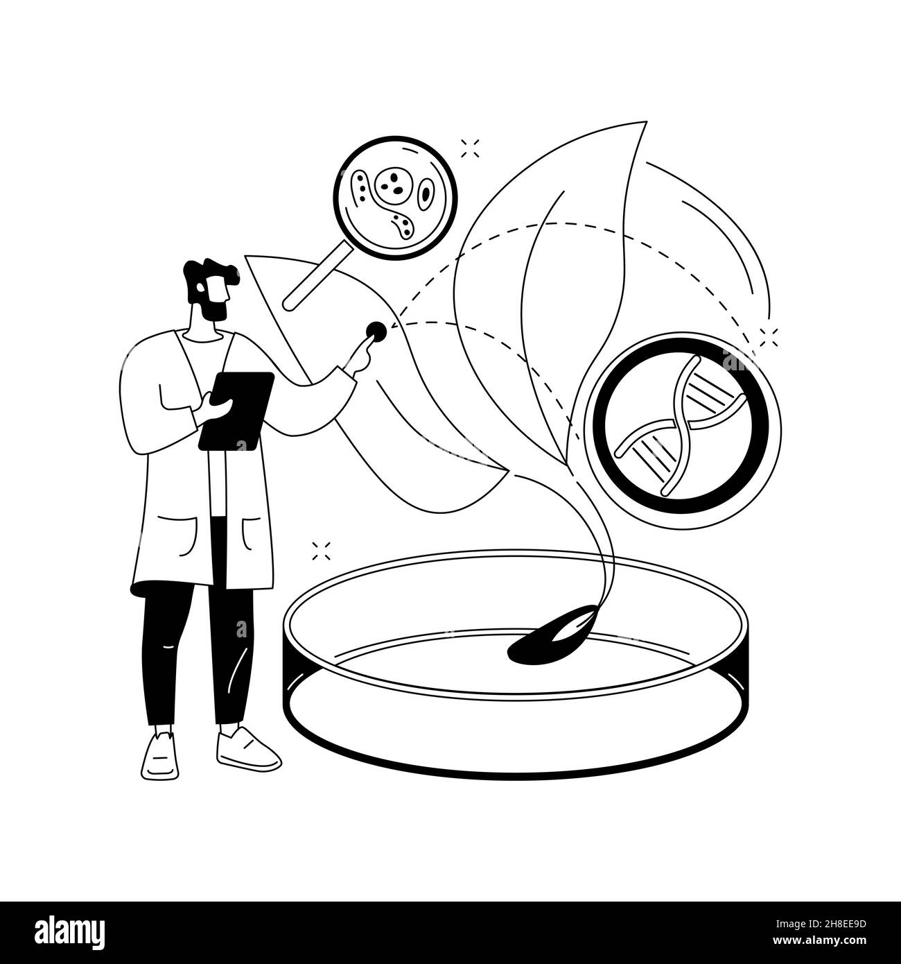 Genetically modified plants abstract concept vector illustration Stock Vector Image & Art - Alamy